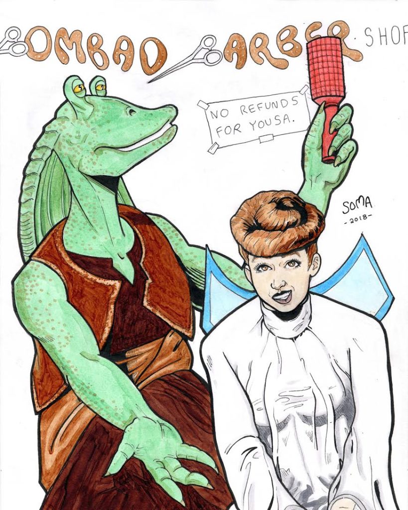 The Great Employ Jar Jar Binks Art Contest Winner