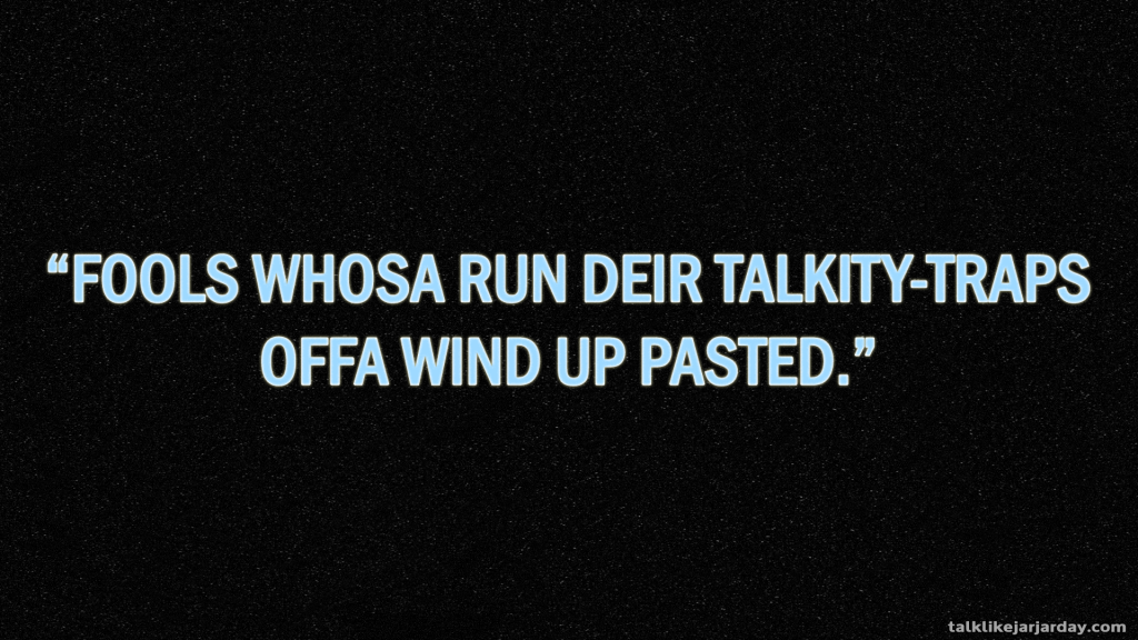 Hamilton lines in Gungan, Part 1